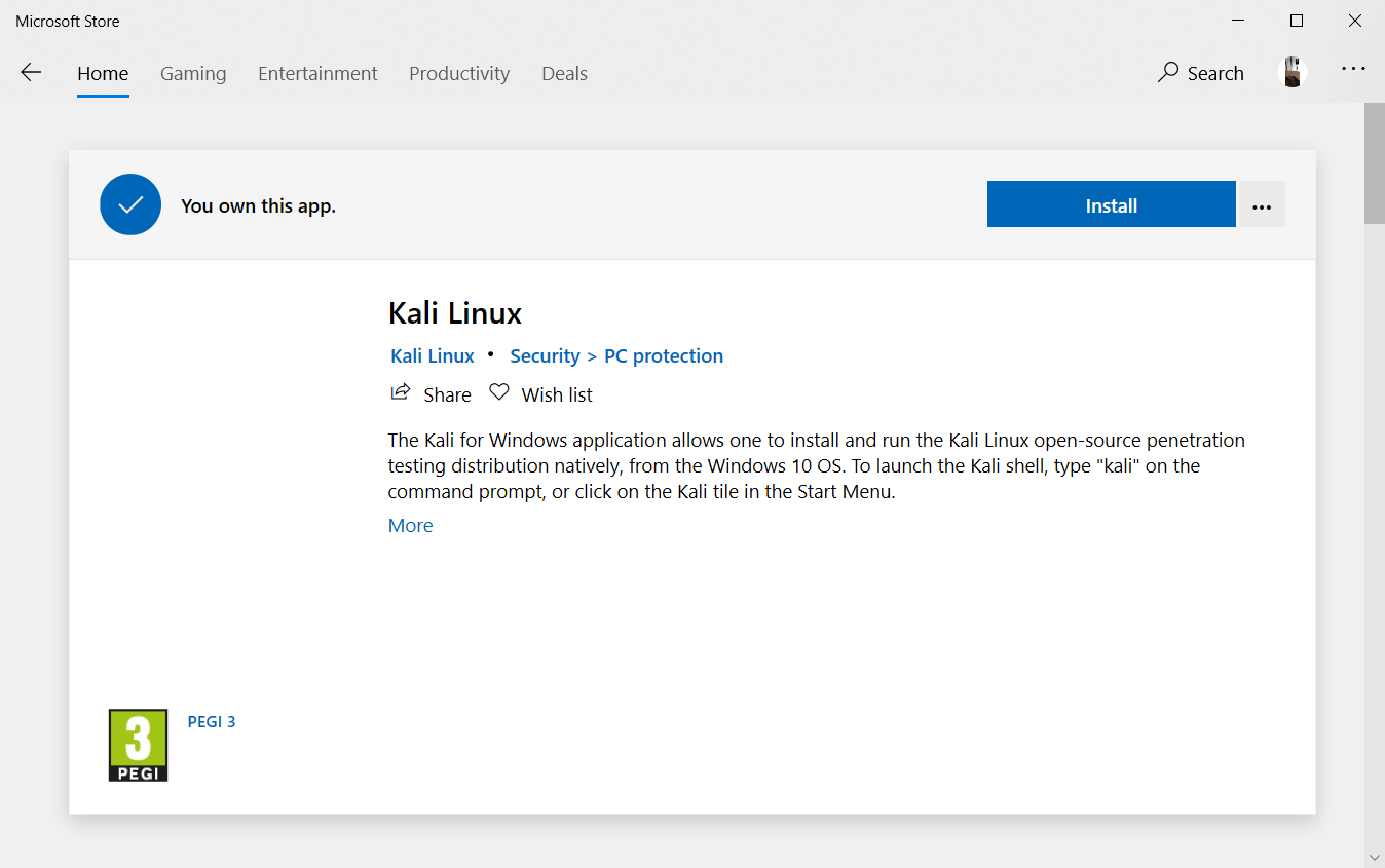Windows Subsystem for Linux/WSL GUI with Kali – gadgethow2